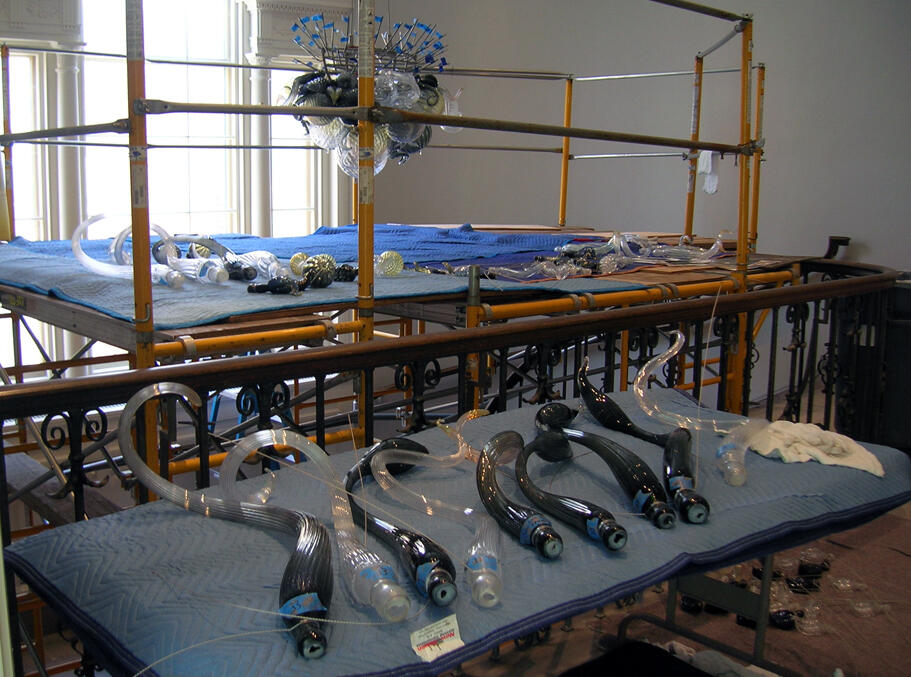 What Comes Down Must Go Back Up: Reinstalling RISD's Chihuly Chandelier ...