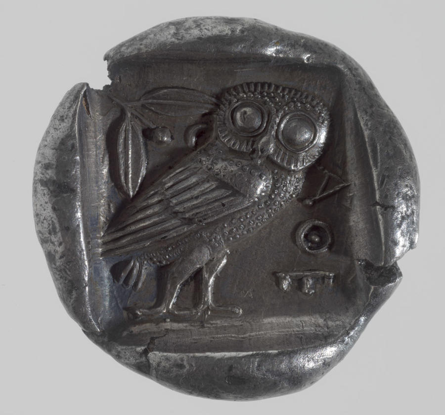 Four-drachma coin (tetradrachm) | RISD Museum