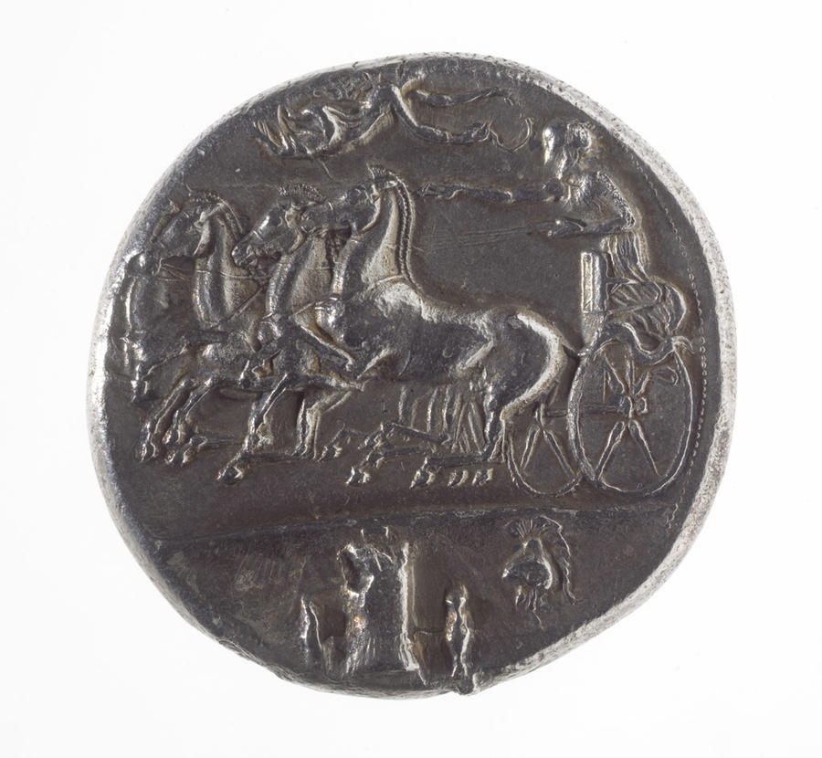 Ten-drachma coin (decadrachm) | RISD Museum