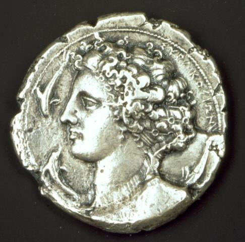 Ten-drachma coin (decadrachm) | RISD Museum