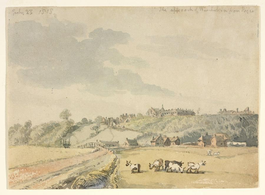 The Approach of Winchelsea, from Rye, Sussex | RISD Museum