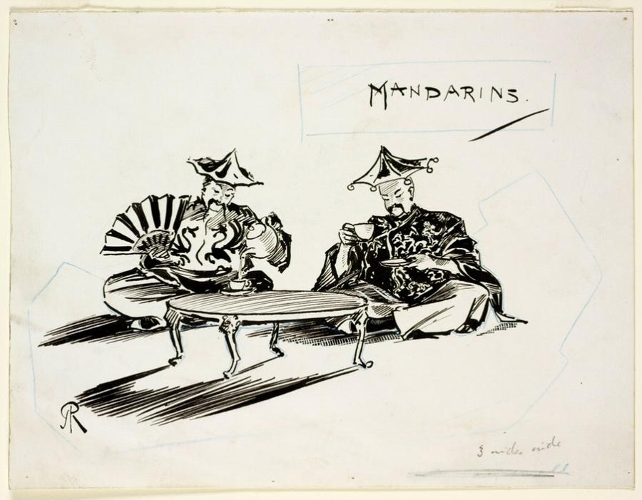 Mandarins; design for illustration | RISD Museum