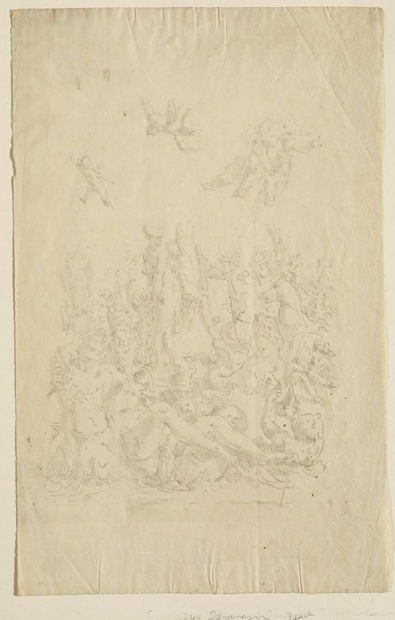 Neptune and Thetis; after a print by Jacob Matham after Bartholomaeus ...