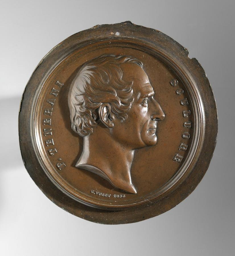 Portrait Plaque of Pietro Tenerani, Sculptor | RISD Museum