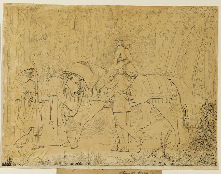 Illustration for Scott's "Marmion" | RISD Museum