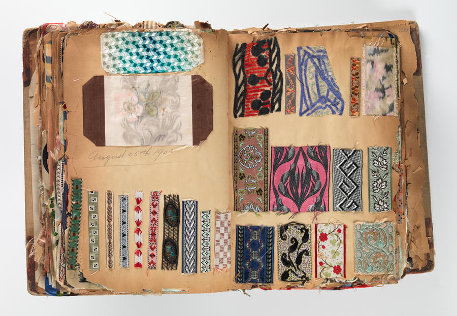 Scrapbook of Textile Ribbon Samples | RISD Museum