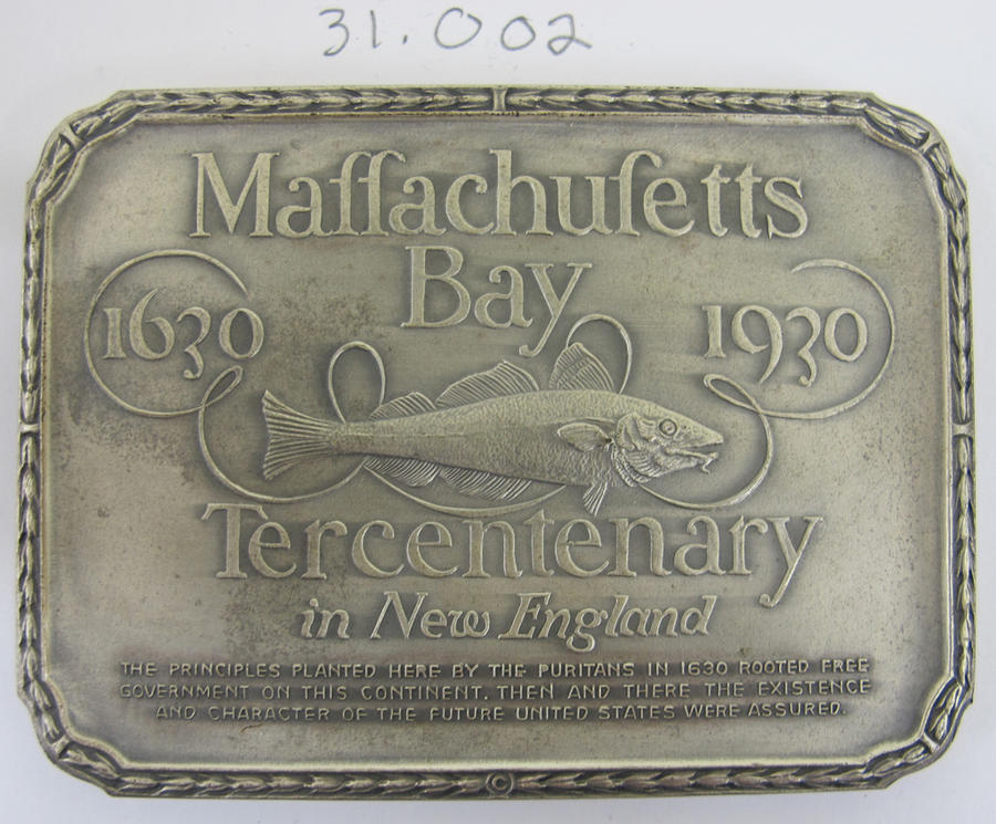 Massachusetts Bay Tercentenary Plaque | RISD Museum