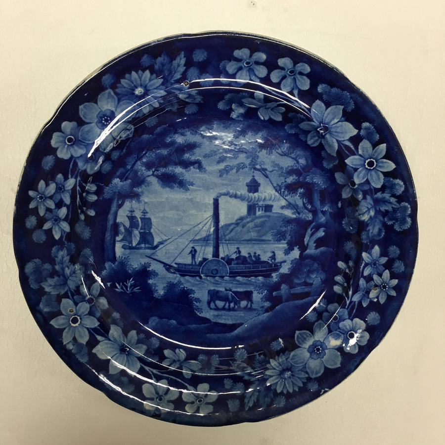 So-called Fulton's Steamboat Plate | RISD Museum