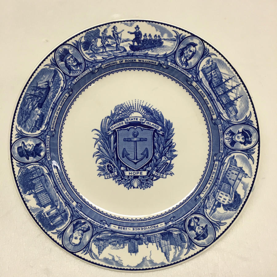 Rhode Island Tercentenary Commemorative Plate | RISD Museum