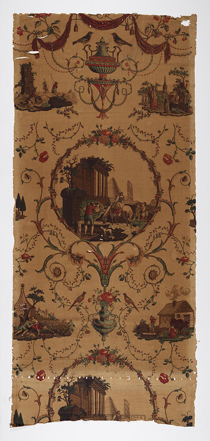 Copperplate Print with Polychrome Decoration | RISD Museum