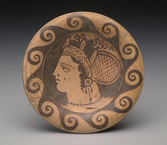 Woman's head plate | RISD Museum