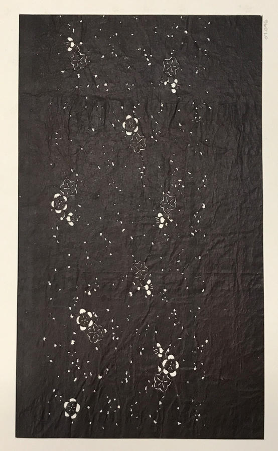 Katagami (pattern paper), stencil | RISD Museum