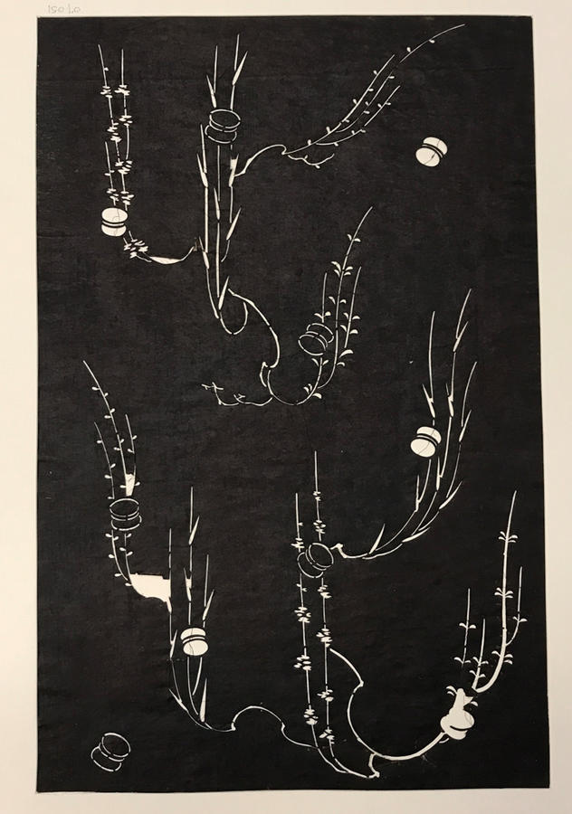 Katagami (pattern paper), stencil | RISD Museum