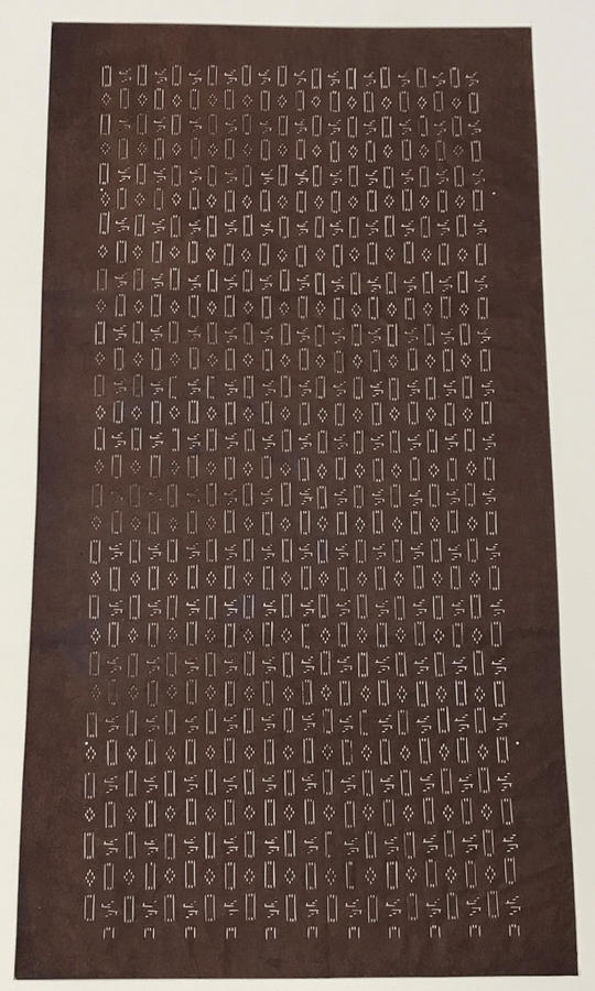 Katagami (pattern paper), stencil | RISD Museum