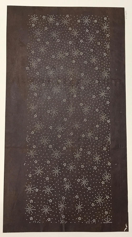 Katagami (pattern paper), stencil | RISD Museum