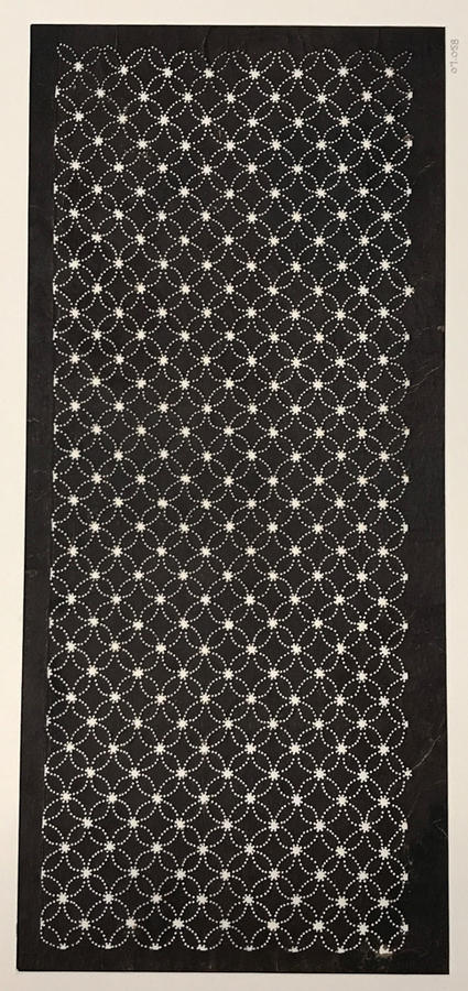 Katagami (pattern paper), stencil | RISD Museum