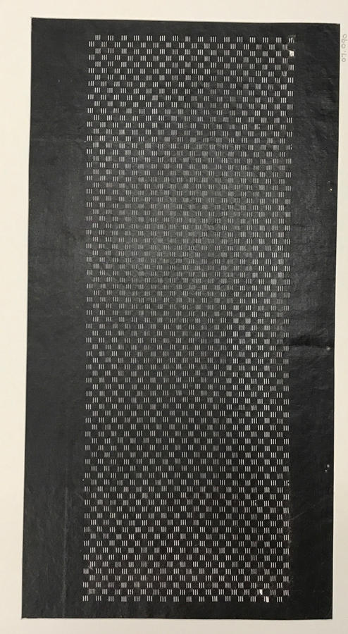 Katagami (pattern paper), stencil | RISD Museum