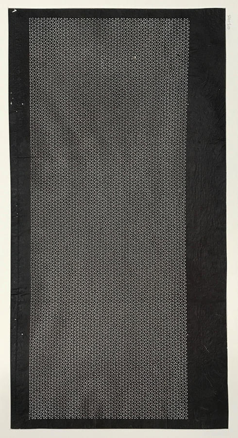 Katagami (pattern paper), stencil | RISD Museum