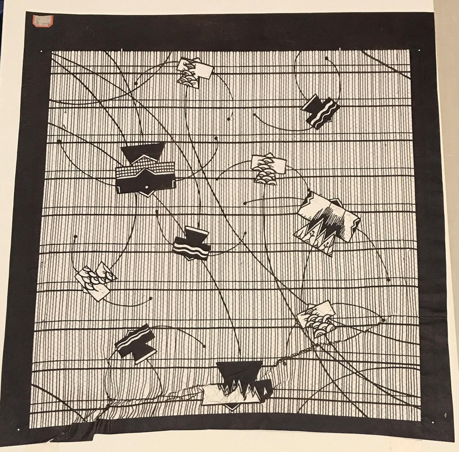 Katagami (pattern paper), stencil | RISD Museum