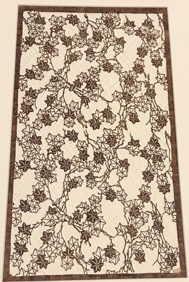 Katagami (pattern paper), stencil | RISD Museum