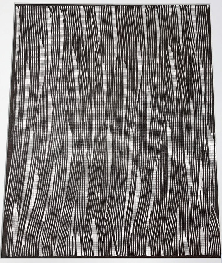 Katagami (pattern paper), stencil | RISD Museum