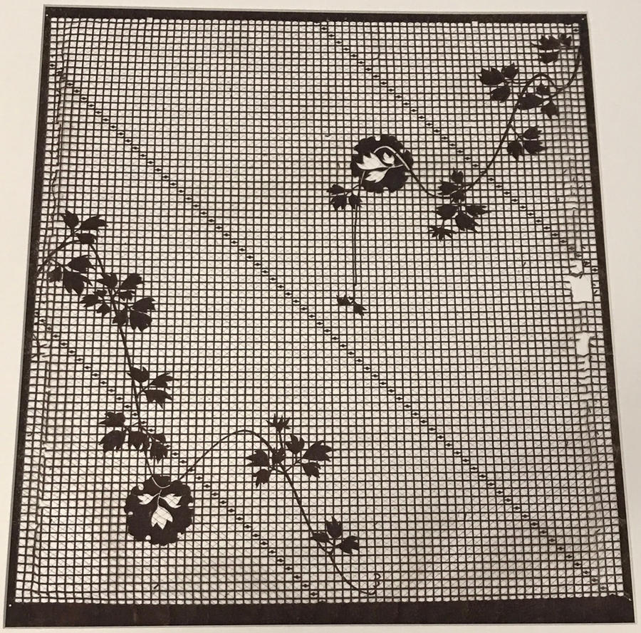Katagami (pattern paper), stencil | RISD Museum