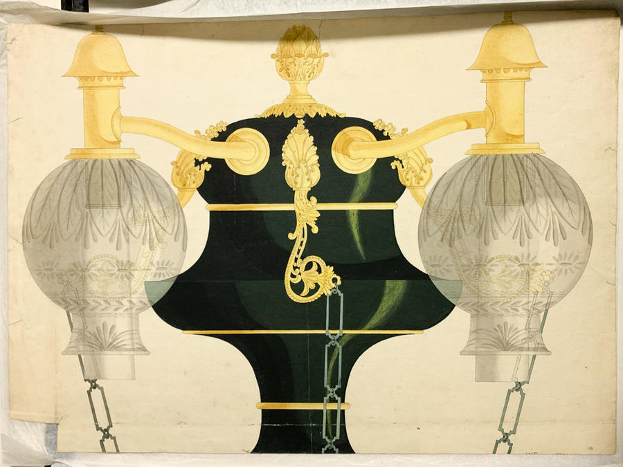 Design for a Hanging Oil Lamp | RISD Museum