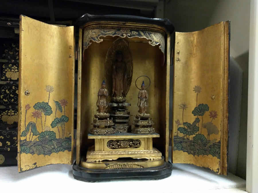 Shaka Triad in Shrine Case | RISD Museum