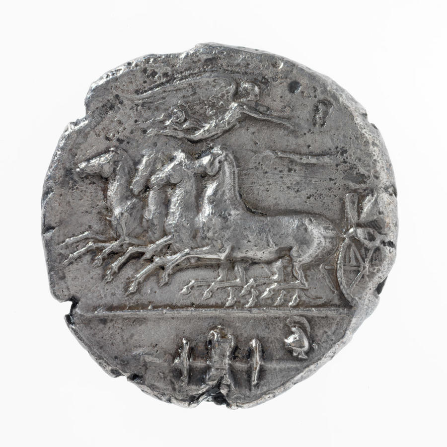 Ten-drachma coin (decadrachm) | RISD Museum