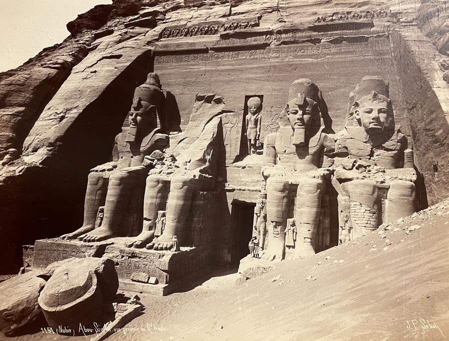 1151.(Nubie) Abou-Simbel, Vue générale du G. Temple | RISD Museum