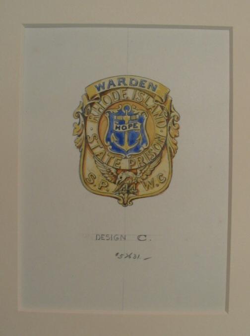 Design for the Rhode Island State Prison Warden Badge | RISD Museum